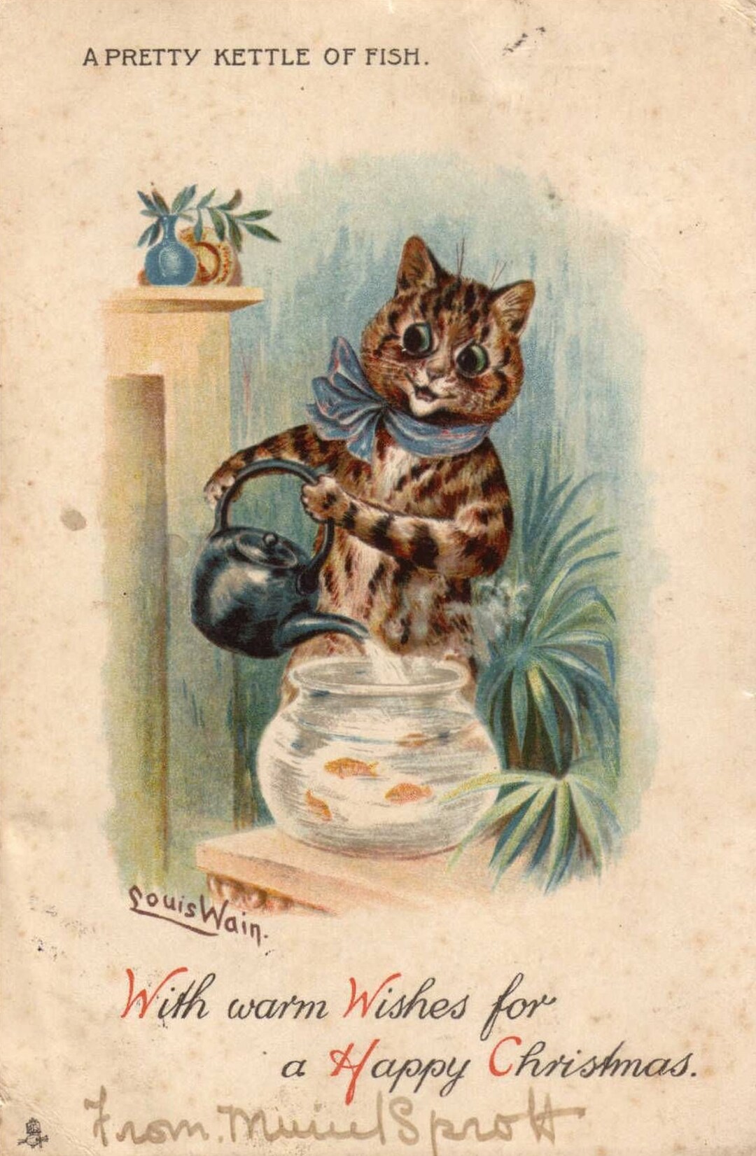 A Pretty Kettle of Fish - Kitten Feeding Fish in Catland With Louis ...