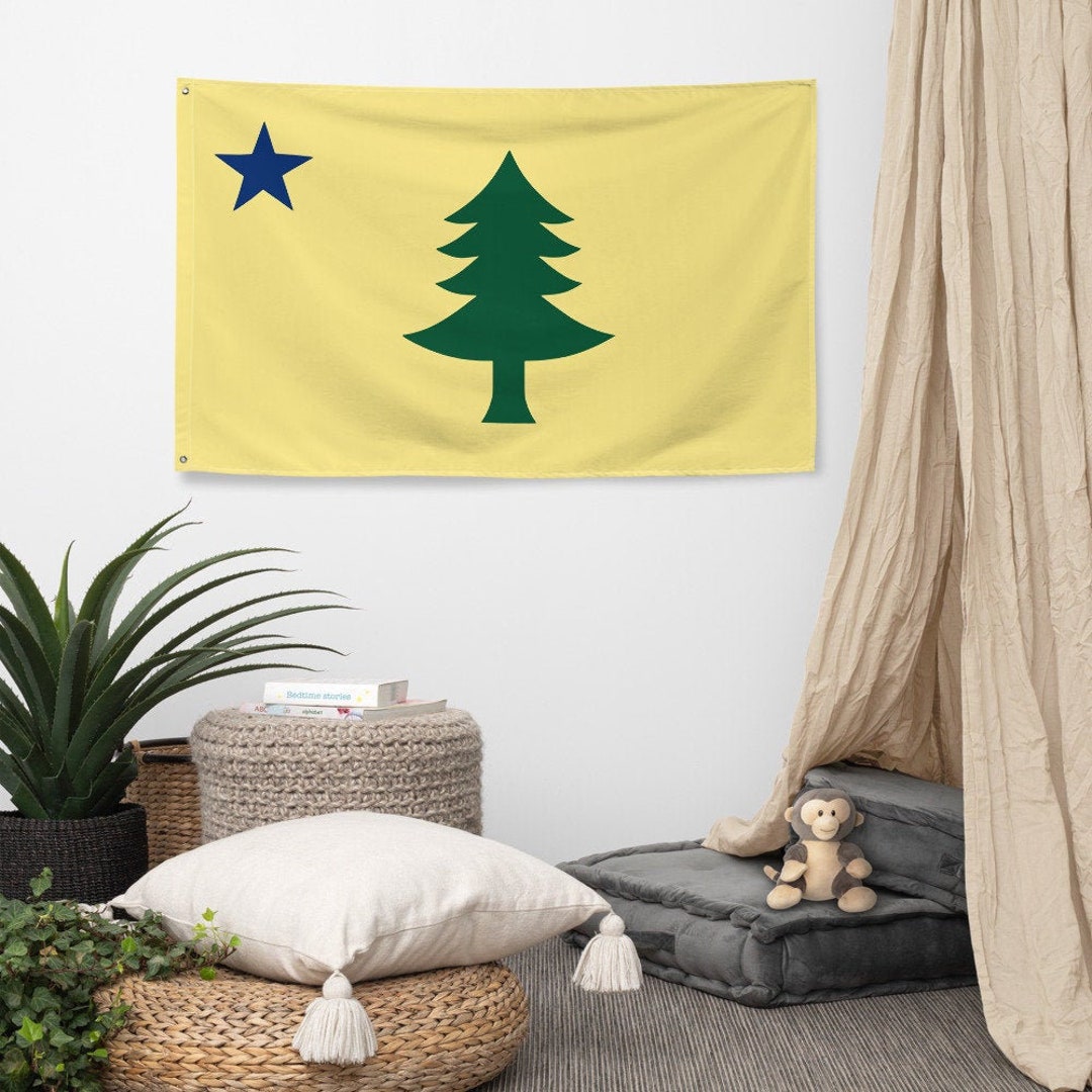 Maine 1901 State Flag - Etsy
