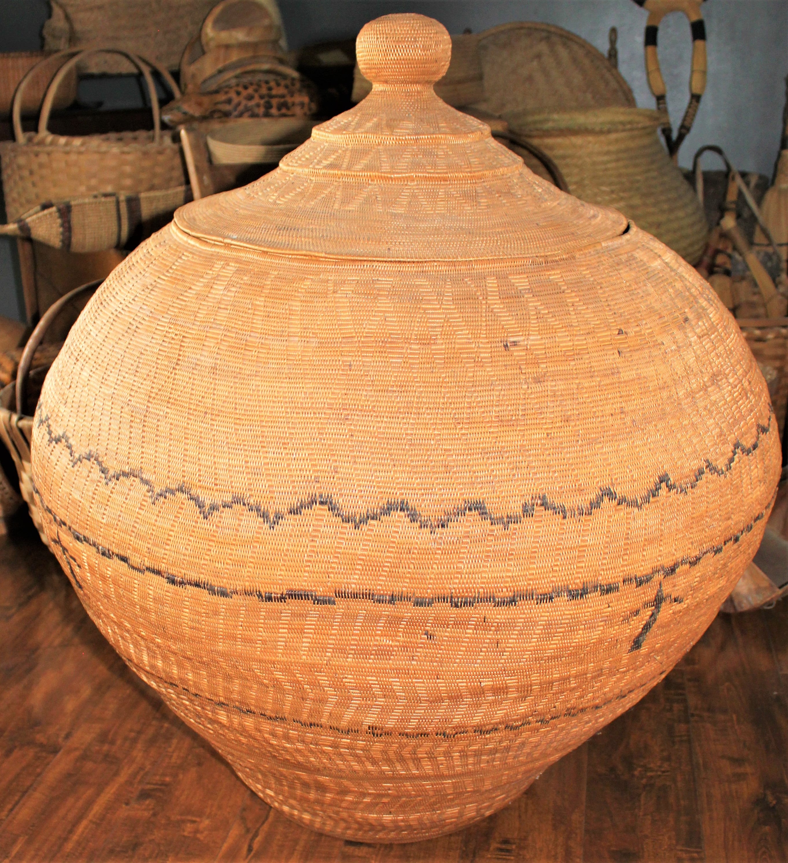 Gorgeous Super-sized Indonesian Ata Basket With Lid From Bali - Etsy