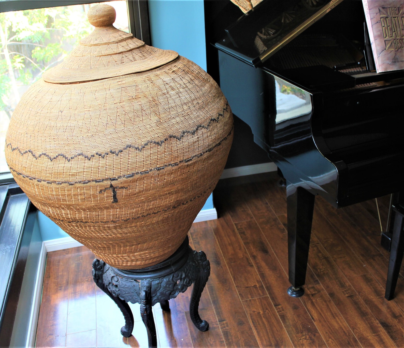 Gorgeous Super-sized Indonesian Ata Basket With Lid From Bali - Etsy