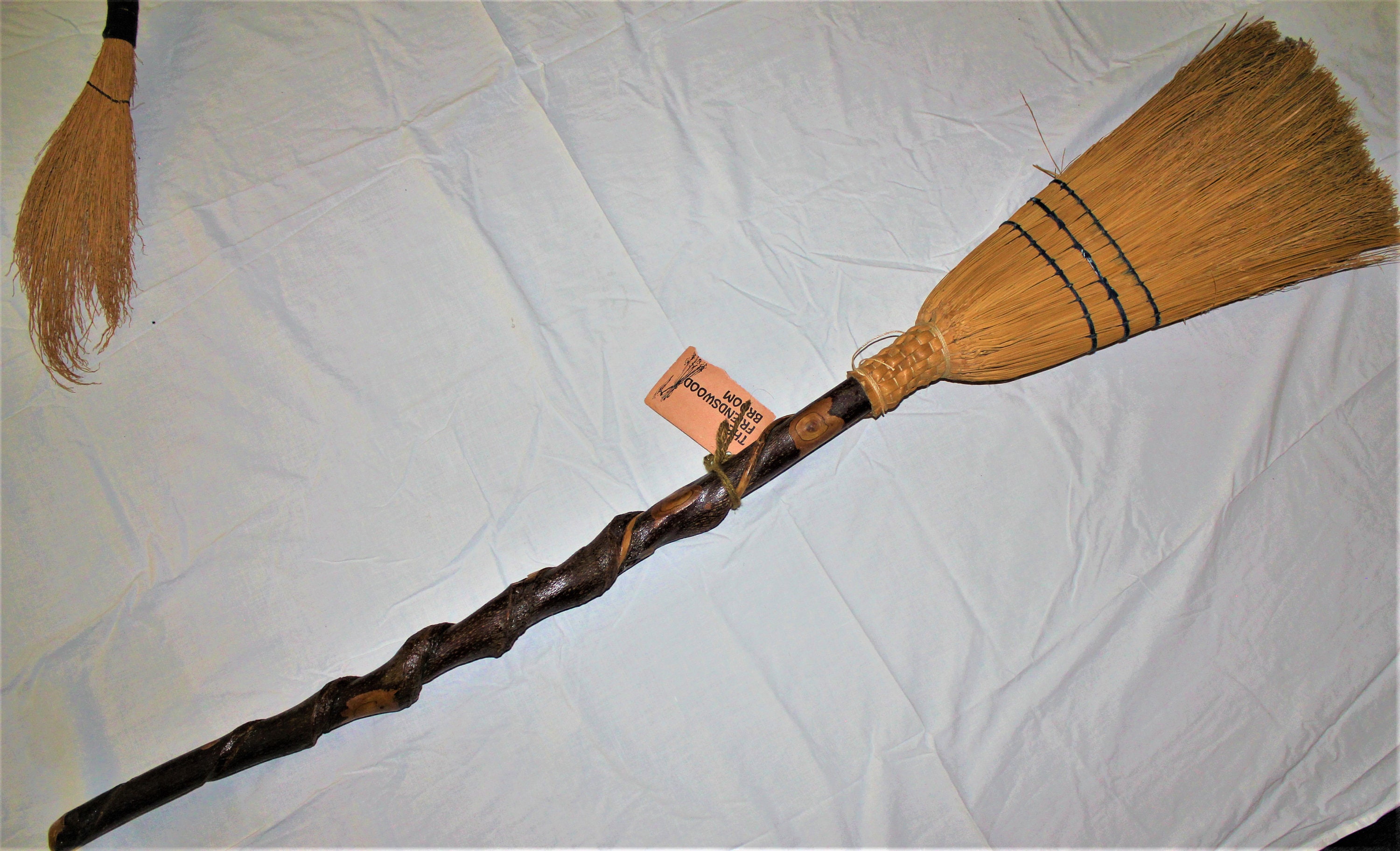 Two Vintage Broom Art Pieces Including Friendswood Broom by Ralph Gates ...