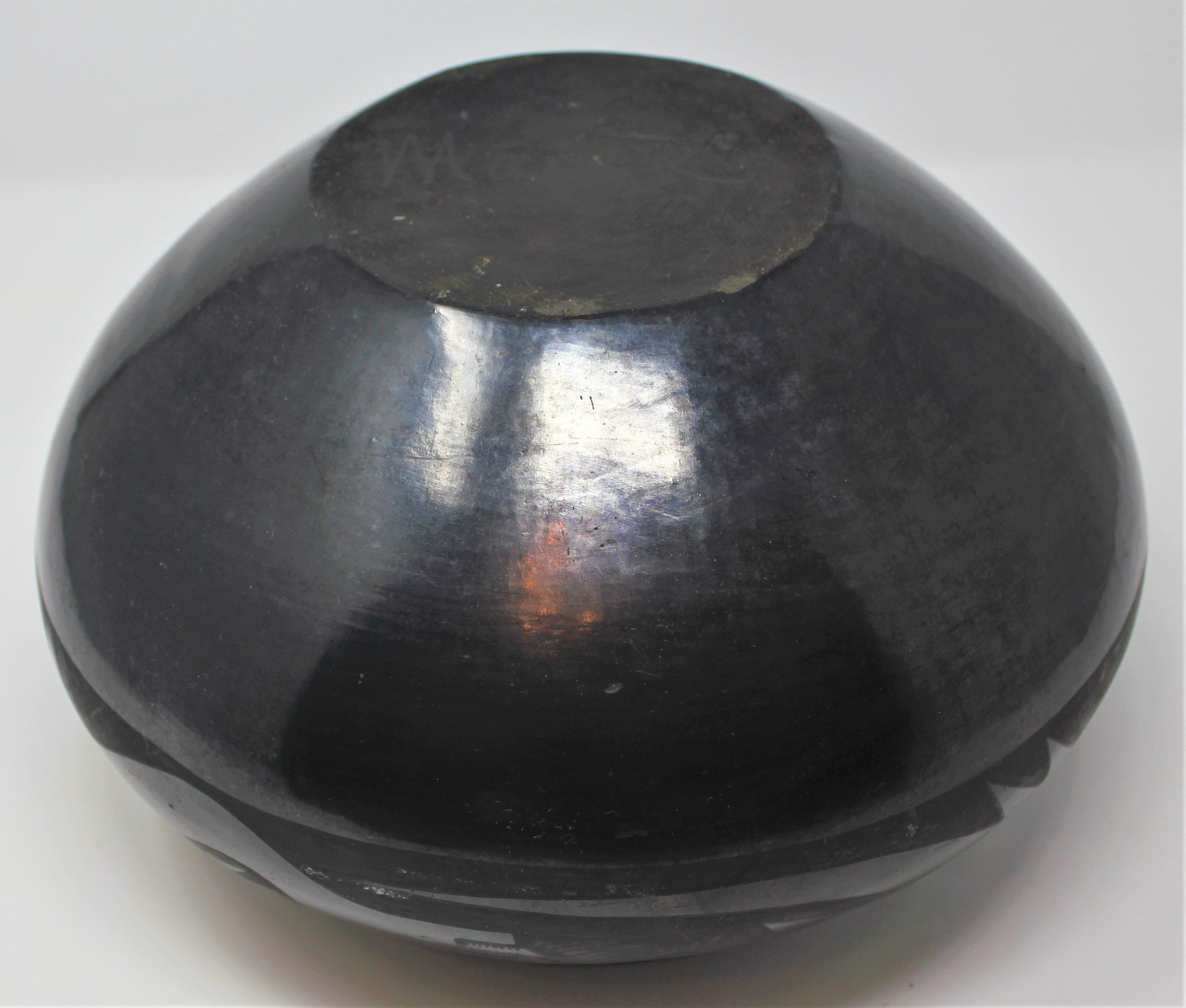 Truly Magnificent Large Signed Maria Martinez Black Pot From the 1920s ...