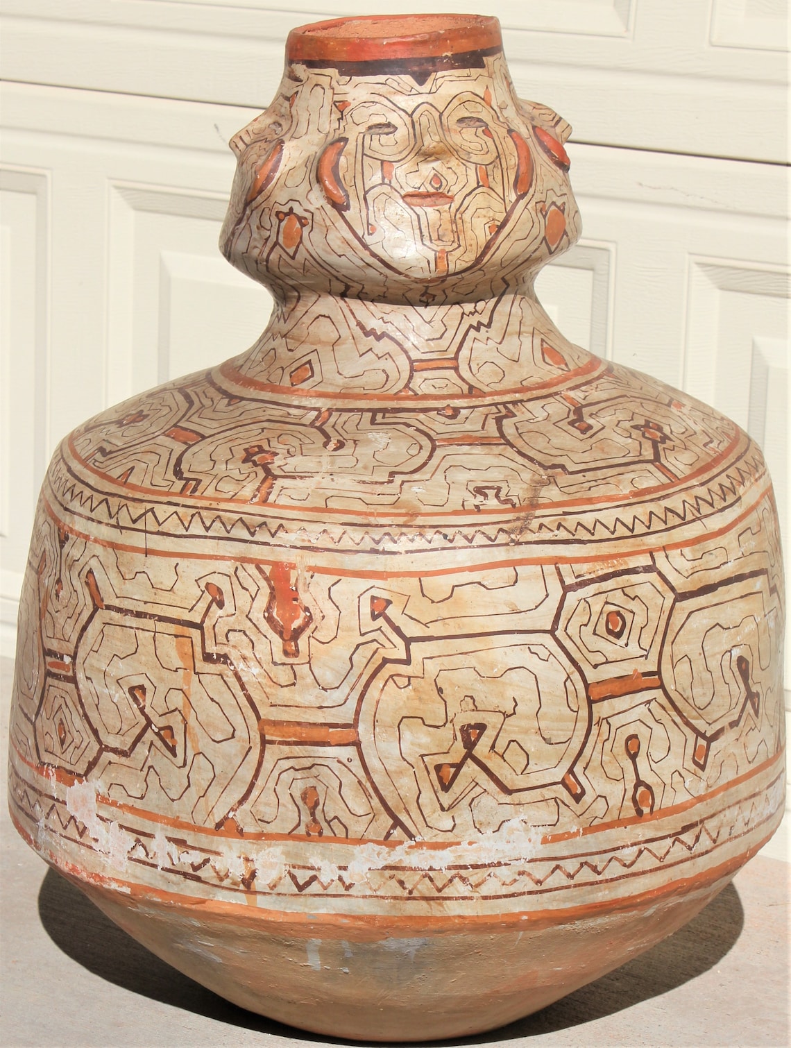 Very Large Four Faced Figurative Shipibo Effigy Ceramic Pot - Etsy
