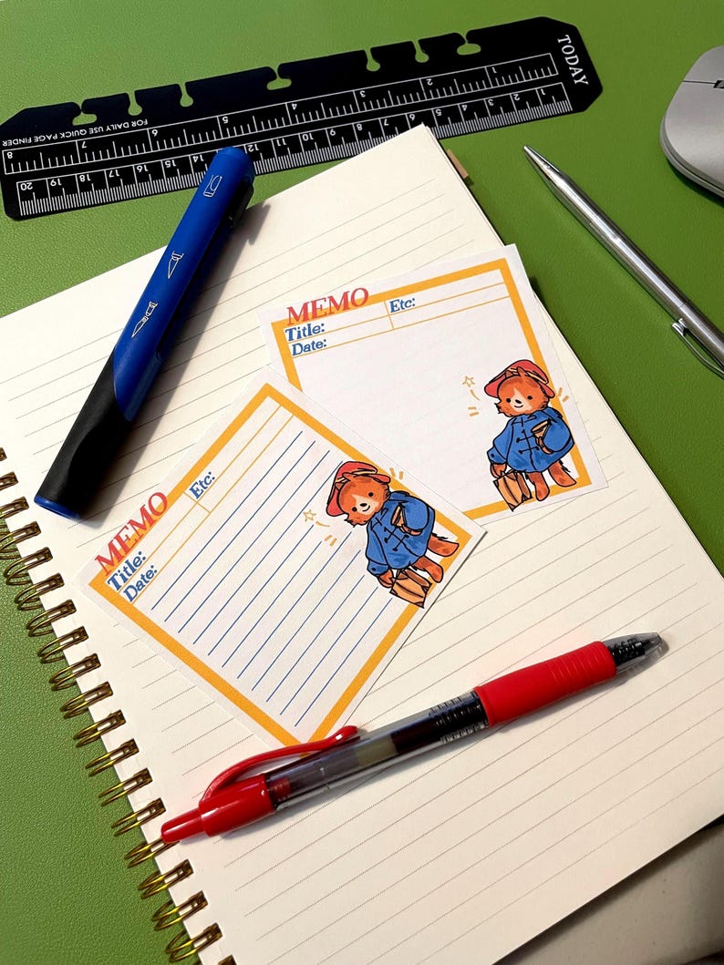 Paddington Bear Printable Memo Paper - Etsy