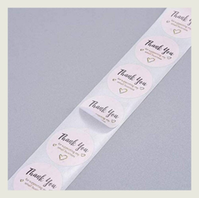 THANK YOU STICKER Thank You for Supporting My Small Business Stickers 1 ...