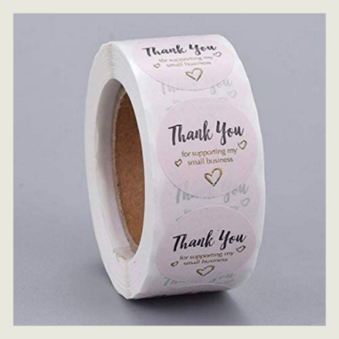 THANK YOU STICKER • Thank You for Supporting My Small Business Stickers ...