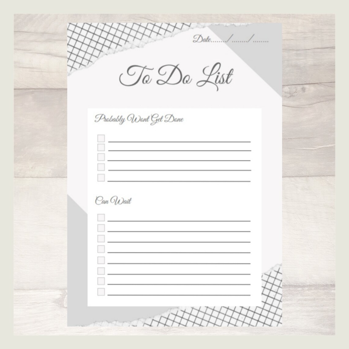 TO DO LIST • Printable to Do List 3 Pages Digital Download • Organise ...