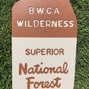 BWCA Wilderness Superior National Forest Replica Sign - Etsy