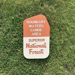 Boundary Waters Canoe Area BWCA Superior National Forest Replica Sign ...