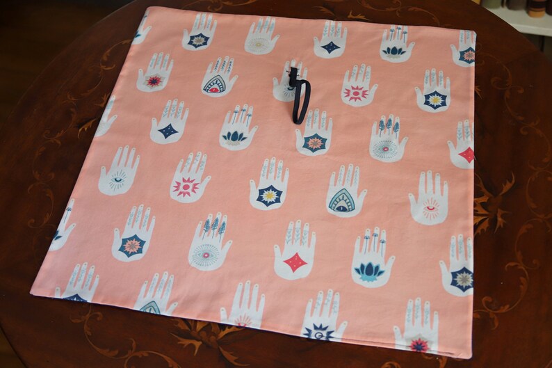 Magick Hands Tarot Wrap Tarot Spread Cloth Tarot Reading Cloth Handmade ...