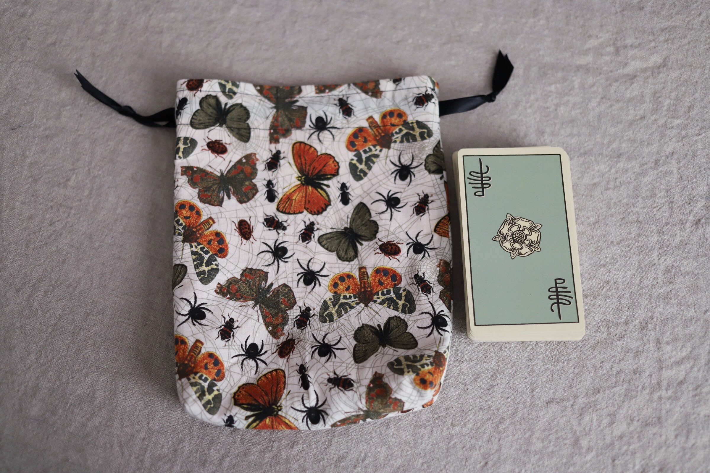 Large Insects and Spiders Tarot Bag Oracle Bag Rune Bag Fully | Etsy