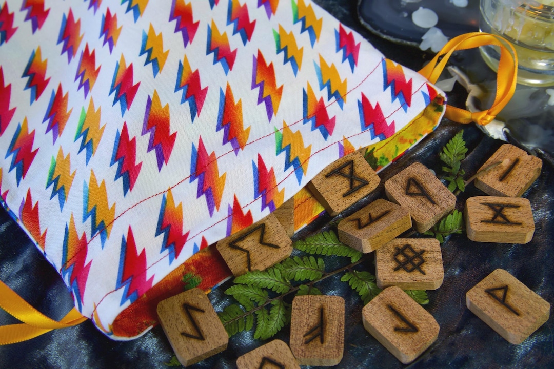 Large Stardust Lightning Tarot Bag Oracle Bag Rune Bag Fully Lined ...