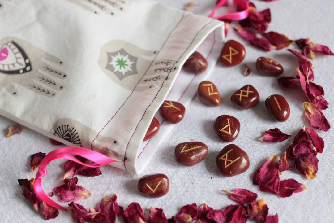 Medium Magick Hands Tarot Bag Oracle Bag Rune Bag Fully Lined Handmade ...