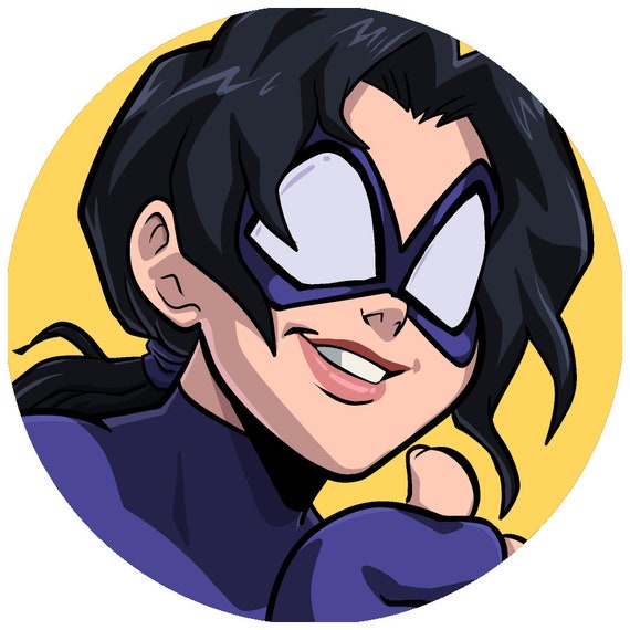 Miss Melee Thumbs up 3 Round Sticker - Etsy