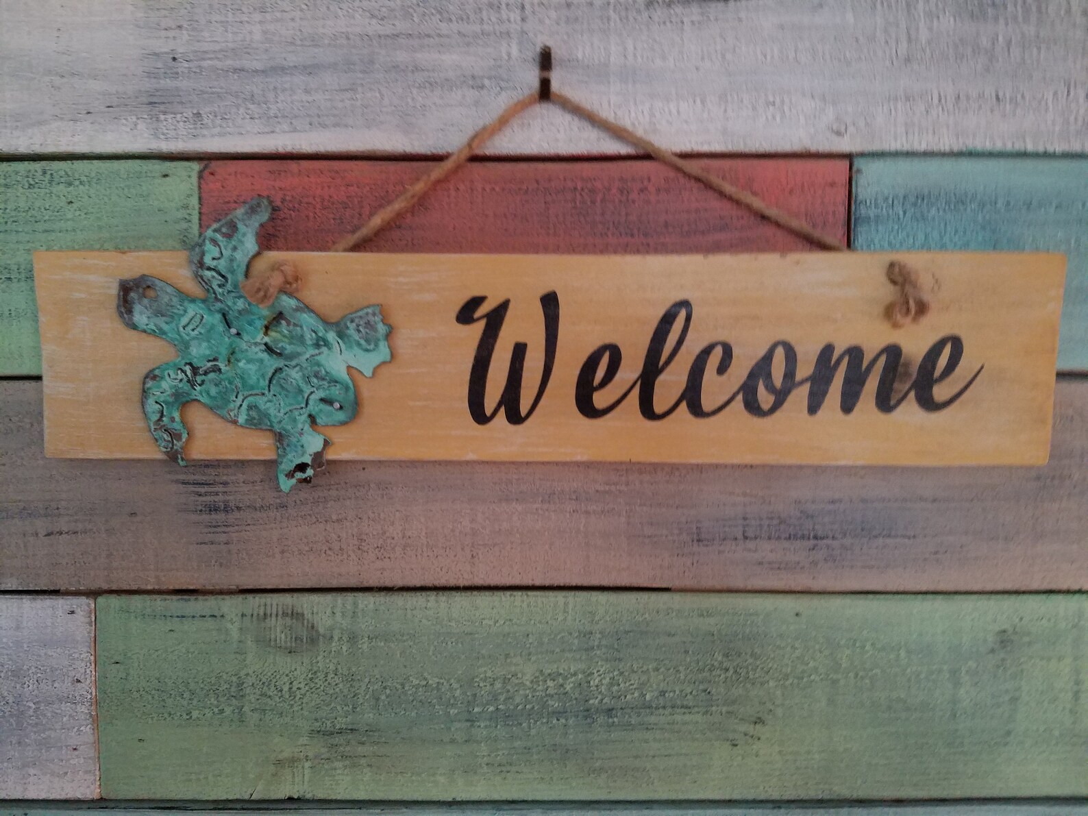 Welcome Sign Turtle Sign Coastal Sign Beach Sign Sign - Etsy