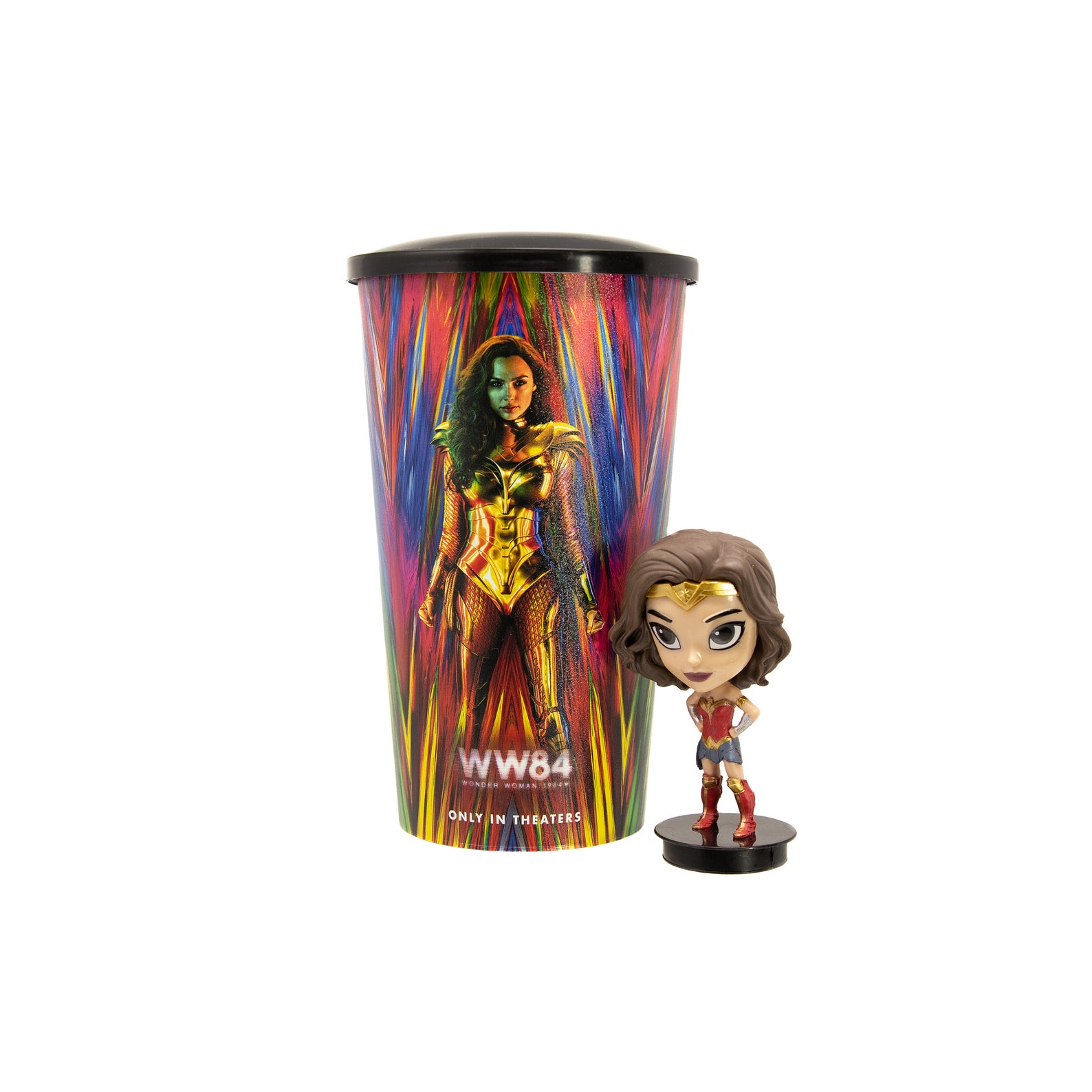 Wonder Woman 1984 2020 Movie Theater Cup With Wonder Woman Figure ...
