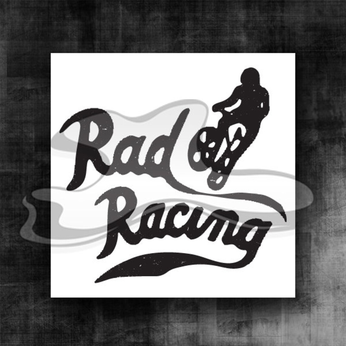 Distressed Rad Racing Vector SVG Artwork - Etsy