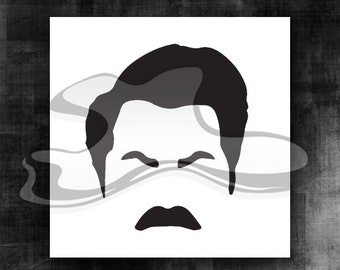 Ron Swanson Svg - Etsy