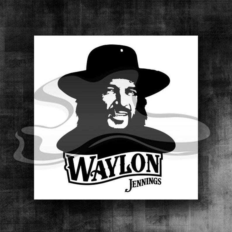 Waylon Jennings Vector SVG Artwork - Etsy UK