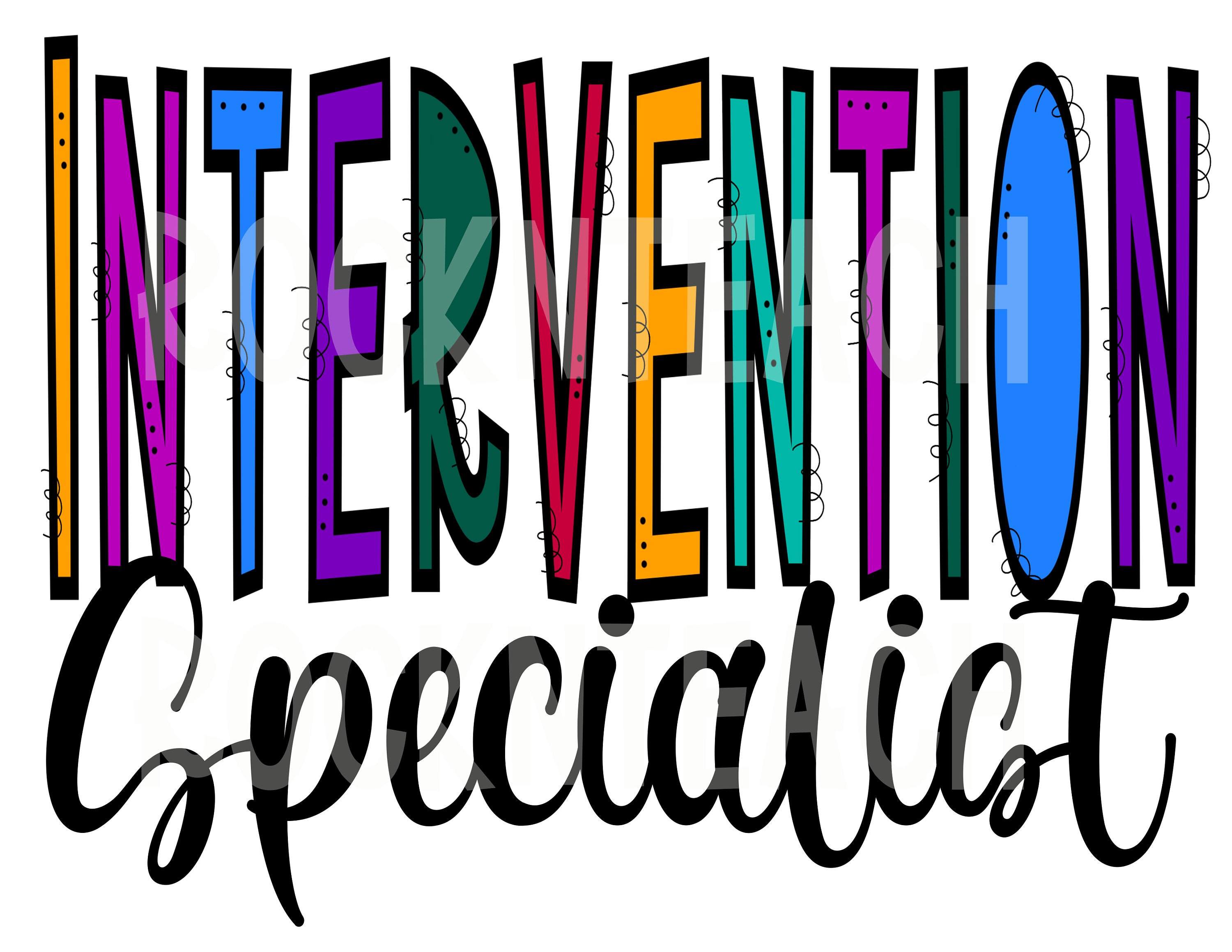 Intervention Specialist Png Intervention Teacher Png - Etsy