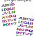 Tie Die Alphabet Letters, Alpha Letter Pack, Tie Dye Letters, Tie Dye ...