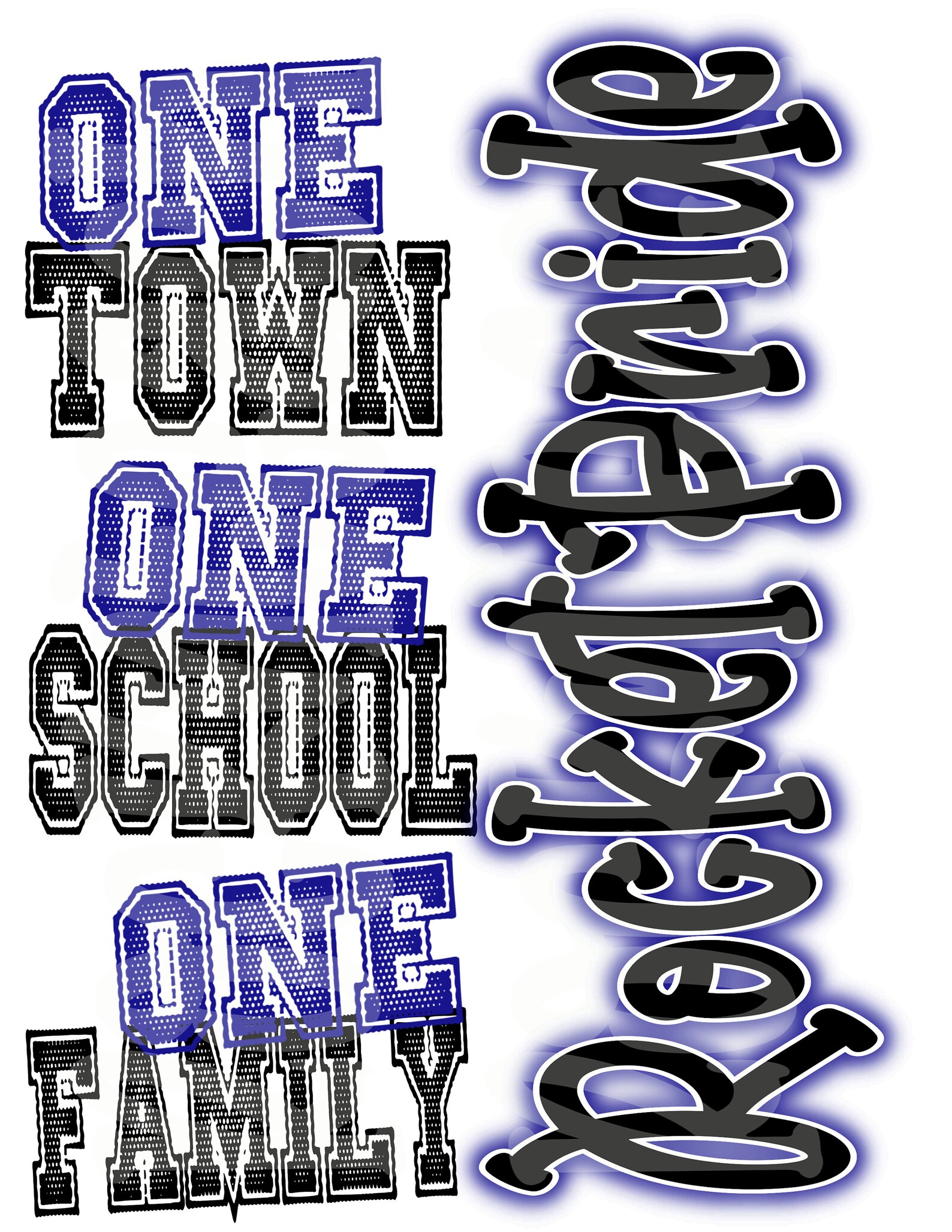 One Town One School One Family Png, Football Png, School Spirit Png - Etsy