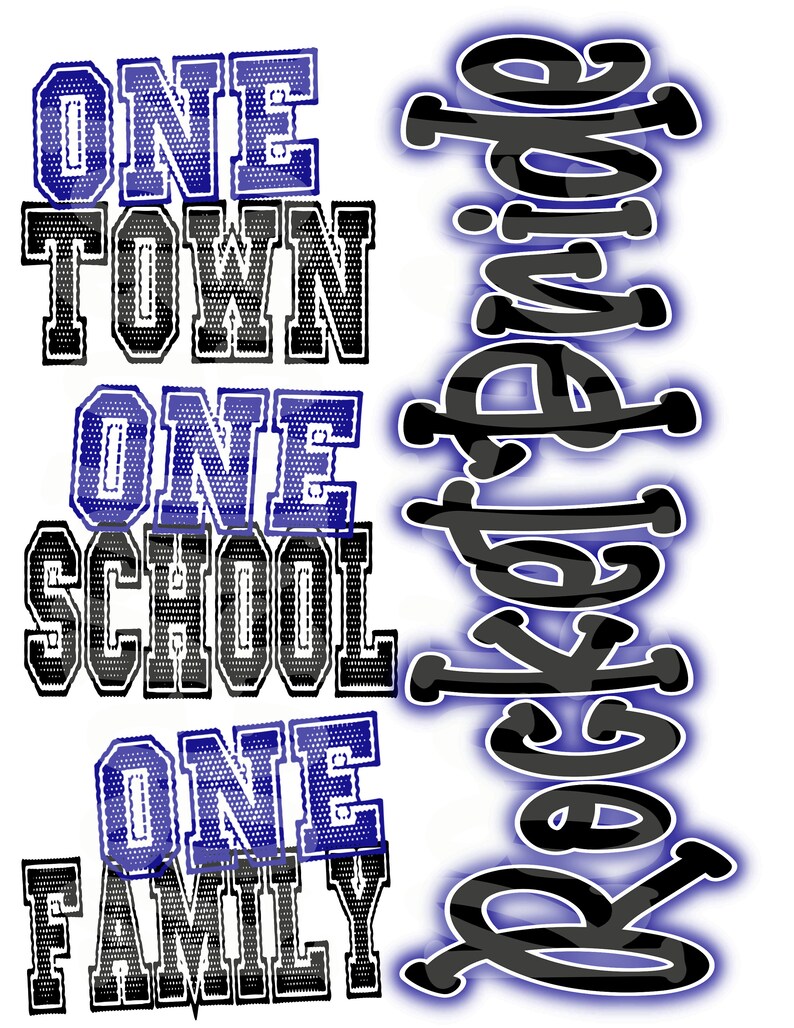 One Town One School One Family Png, Football Png, School Spirit Png - Etsy