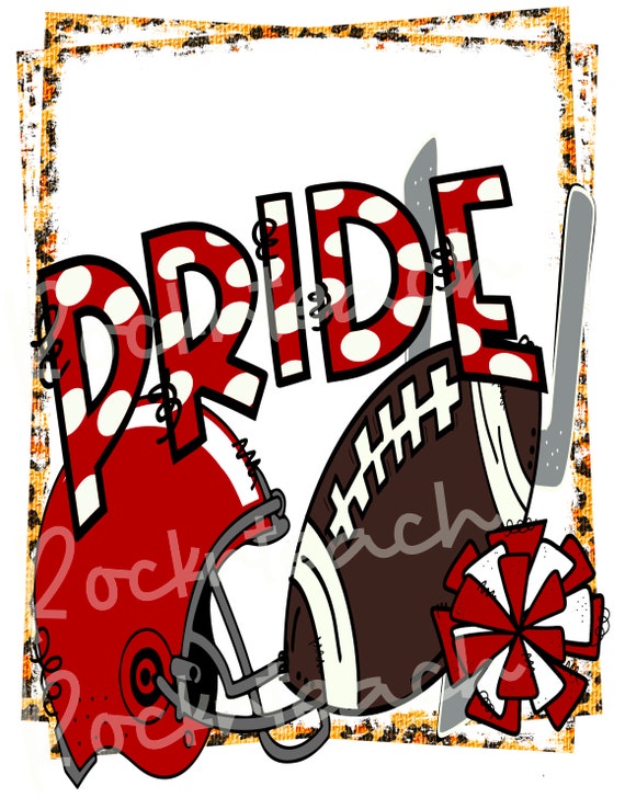 Football Pride Background/school Spirit Background Png/digital | Etsy