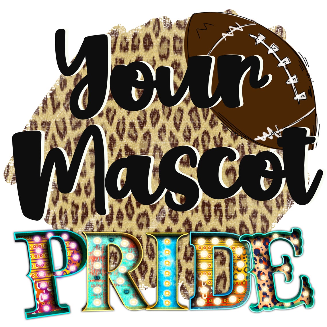 Football Pride Background Png/htv/sublimation Png/school Spirit ...
