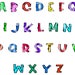 Colorful Bright Alphabet Clipart, Letter Clipart, Clipart Letters ...