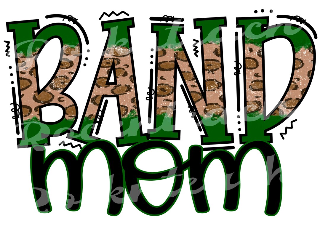 Band Mom Png, Band Mom Leopard Print Png, Band Mom Sublimation Download ...