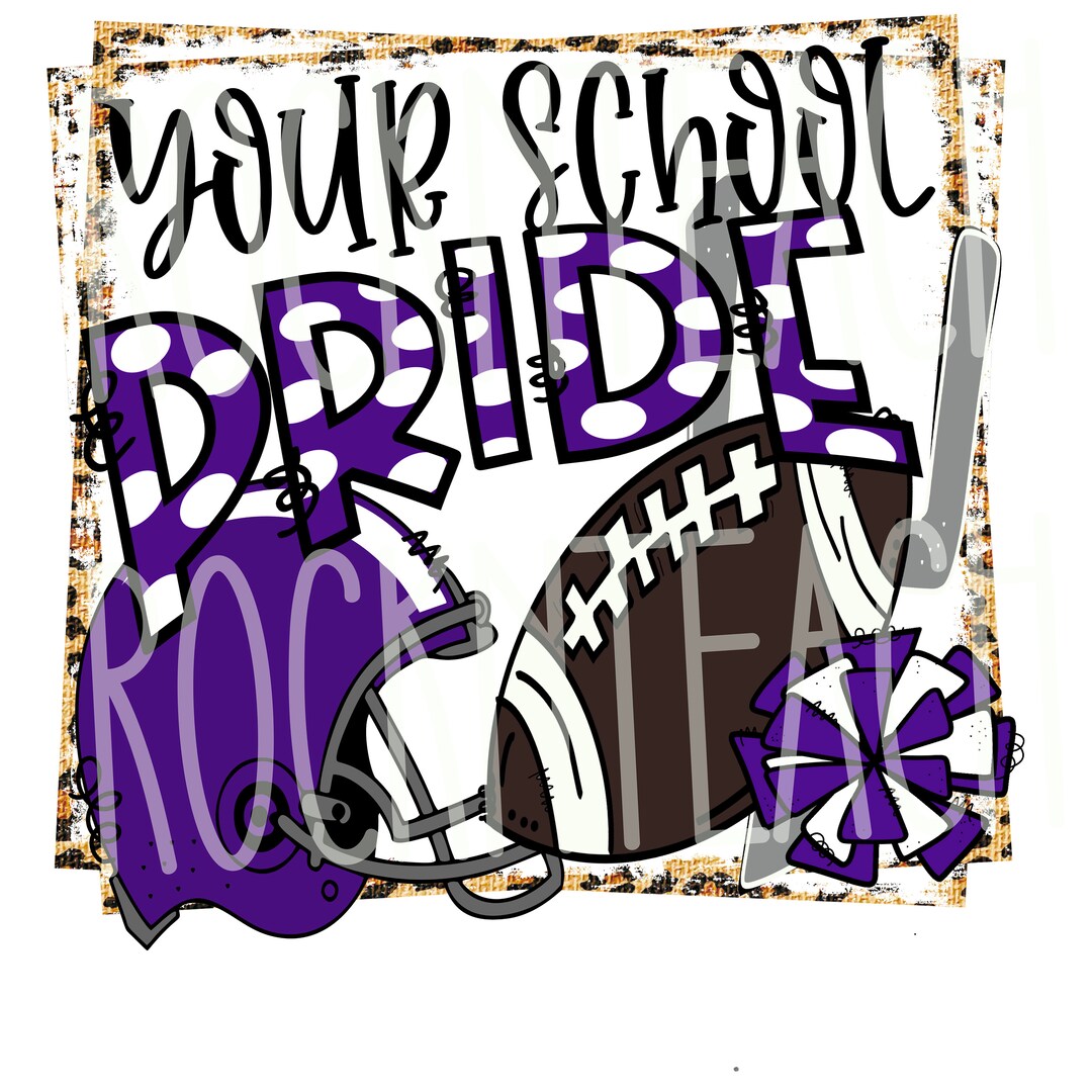 Football Pride Background/school Spirit Background Png/digital ...