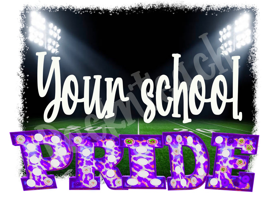 Football Pride Background Png/htv/sublimation Png/school Spirit ...