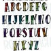 Colorful Bright Alphabet Clipart, Letter Clipart, Hand Drawn Letters - Etsy