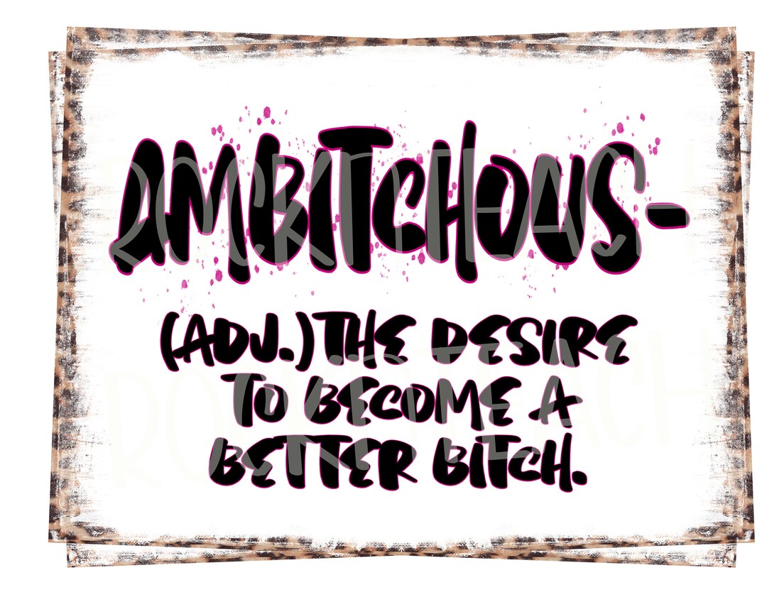 Ambitchous Png, Ambitchous Digital Image, Tshirt Printable - Etsy