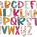 Colorful Bright Alphabet Clipart, Letter Clipart, Clipart Letters - Etsy