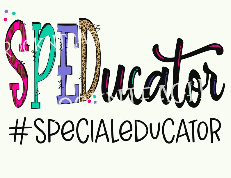 Speducator Sublimation File/teacher Digital Png/tshirt File | Etsy