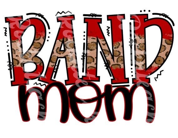 Band Mom Png Band Mom Leopard Print Png Band Mom Sublimation | Etsy