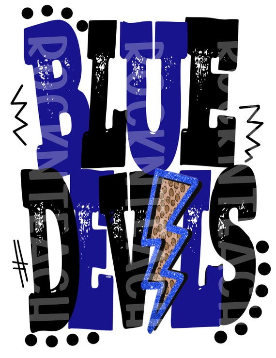 Blue Devils Blue Devils Png Blue Devils Sublimation Png - Etsy