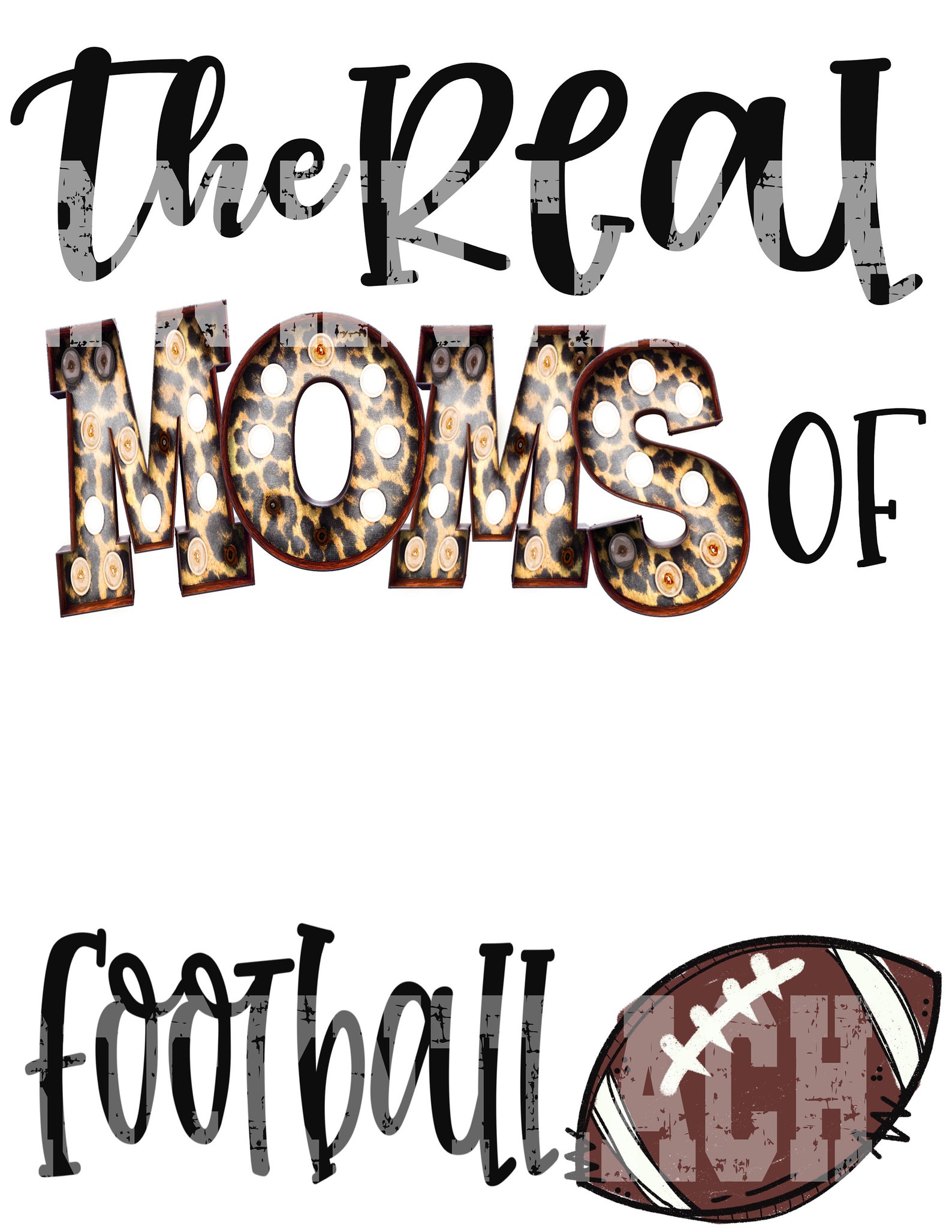 The Real Moms of Football Football Mom Png/htv/sublimation | Etsy