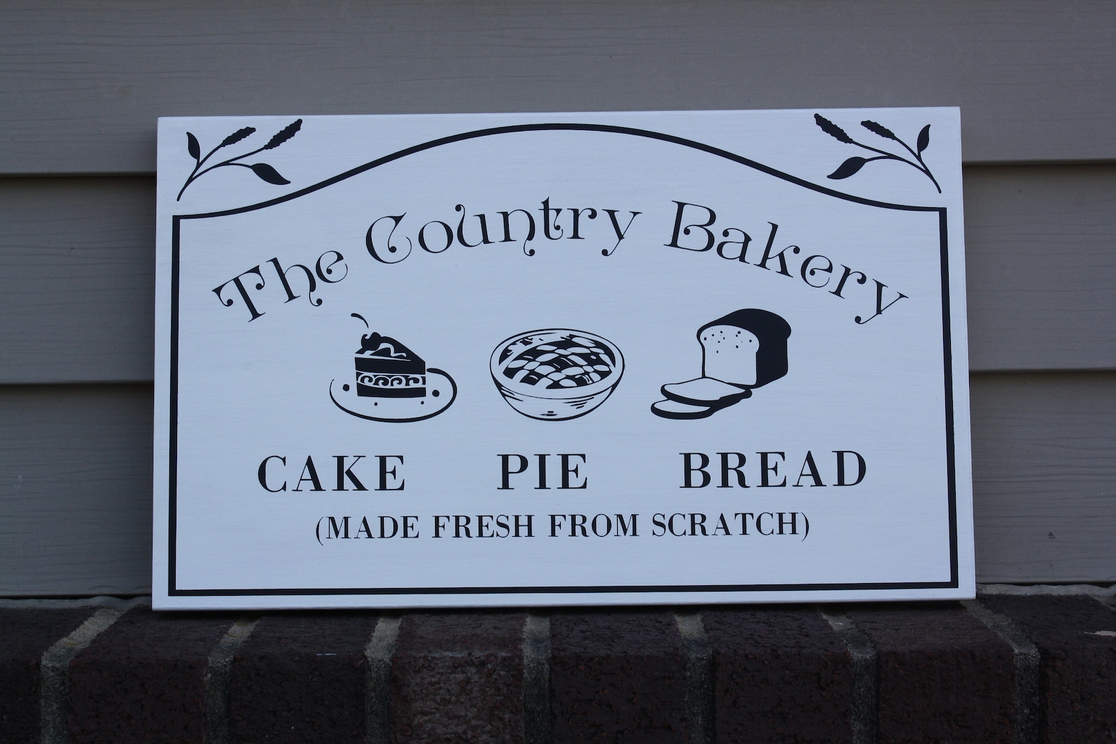 The Country Bakery Hand Painted Wooden Kitchen Sign - Etsy