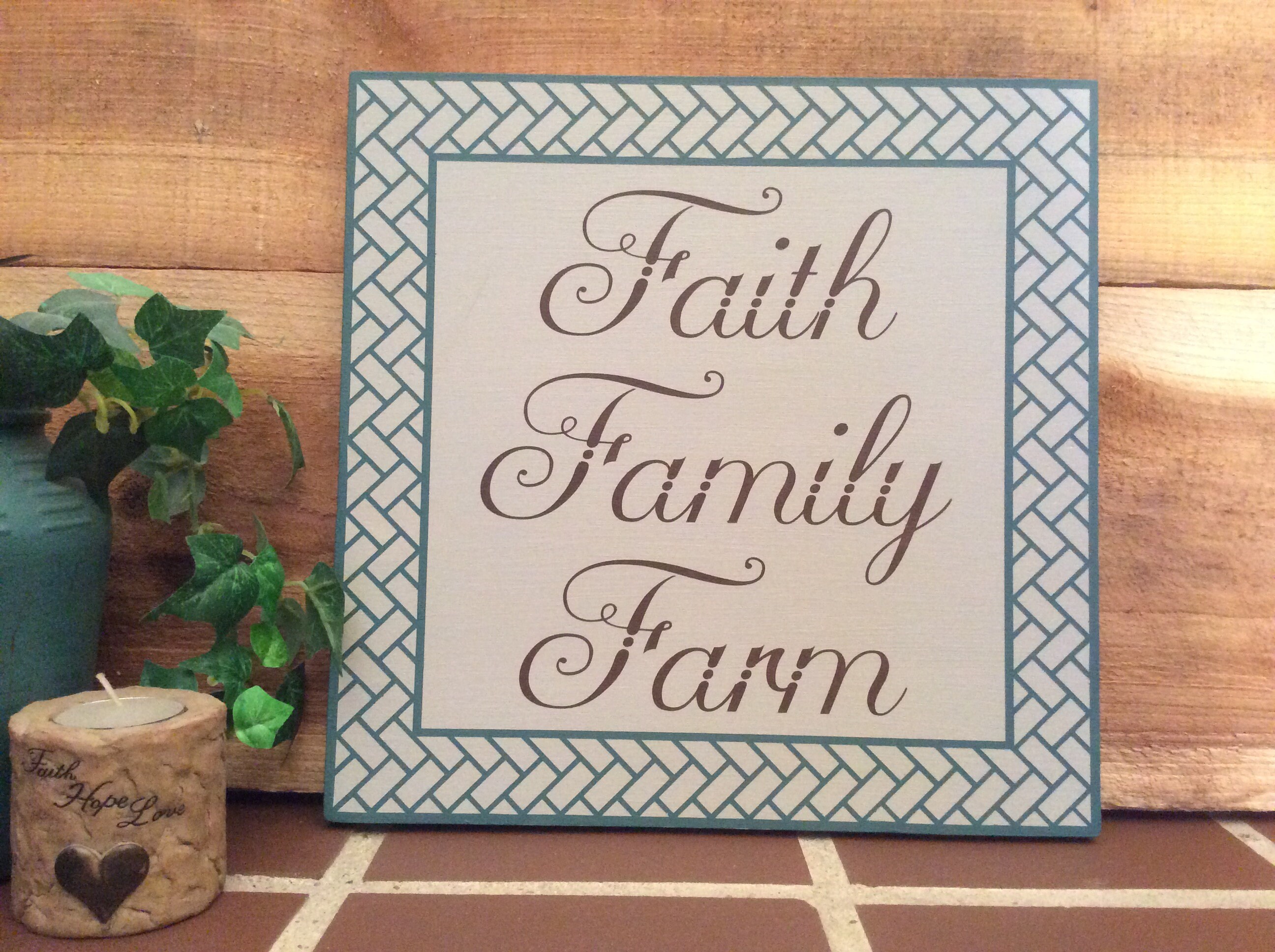 Faith Family Farm Hand Painted Wood Sign - Etsy