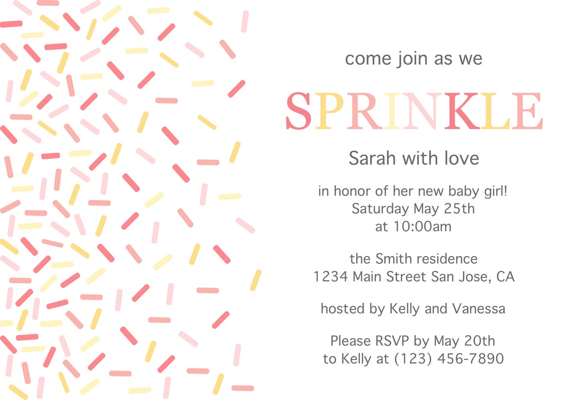 Sprinkle Baby Shower Printable Package - Etsy