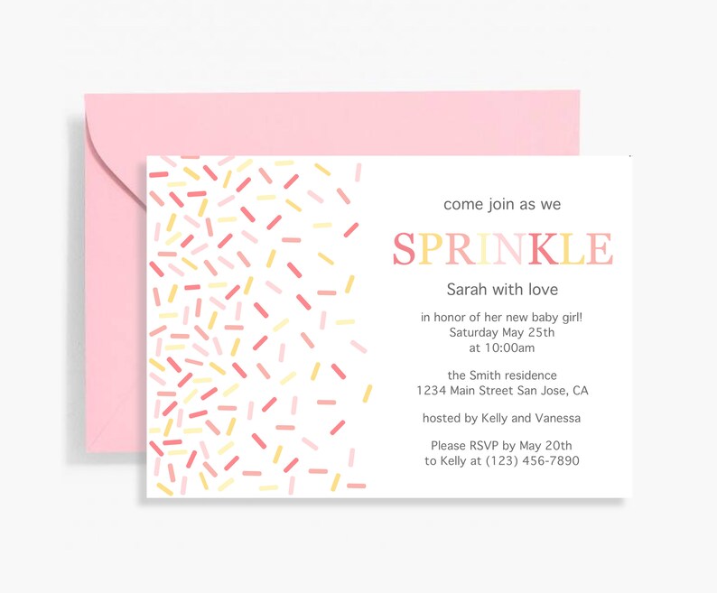 Sprinkle Baby Shower Printable Package - Etsy