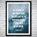 Printable Bible Verse Wall Art, Psalm 62:6, He Alone is My Rock and ...