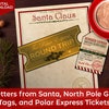 Printable North Pole Stationary Bundle: Polar Express Tickets, Letters ...