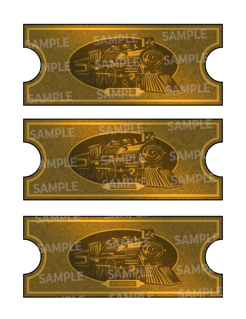 Printable North Pole Stationary Bundle: Polar Express Tickets, Letters ...