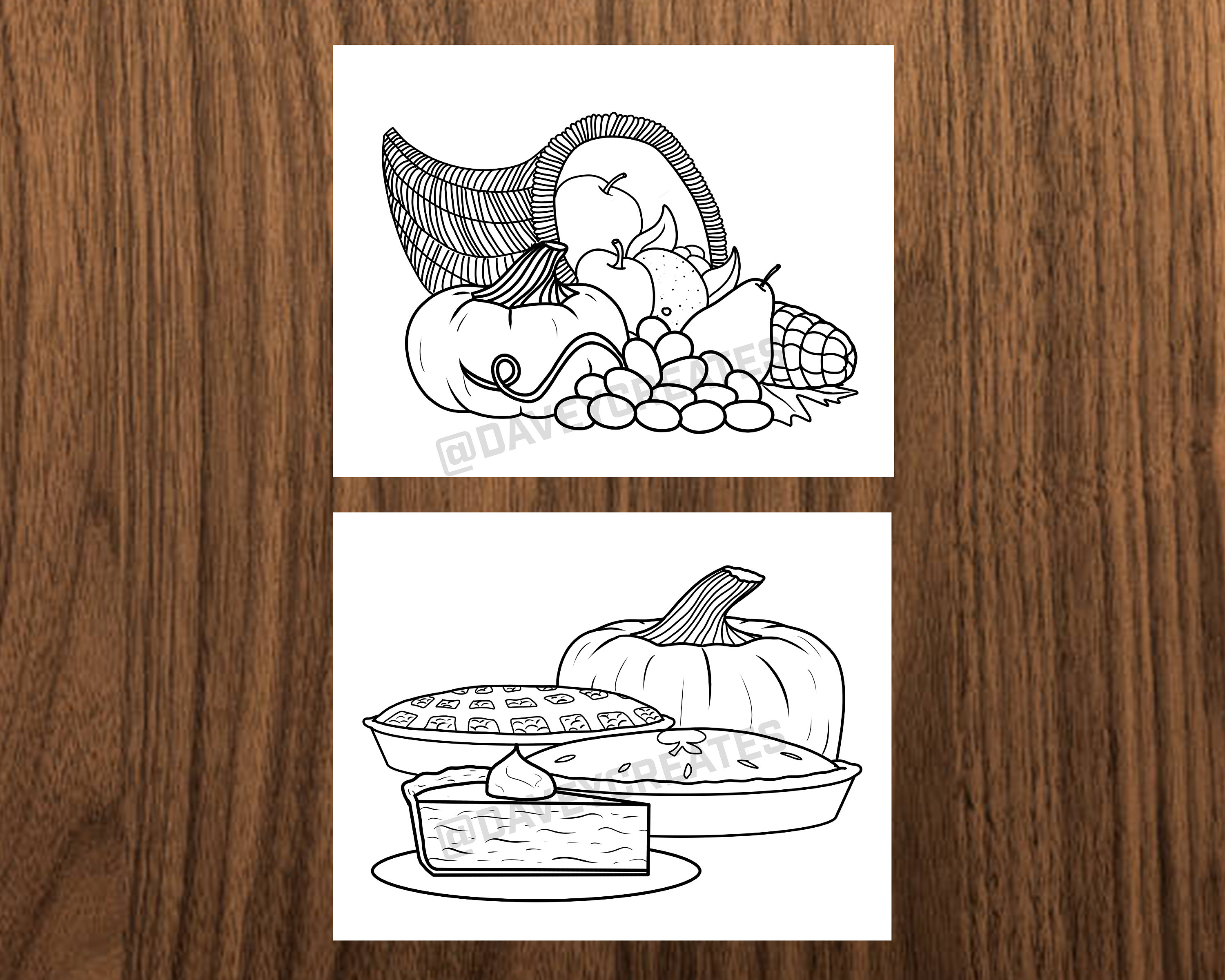 Printable Thanksgiving Activity Bundle Download, Coloring Pages, Word ...
