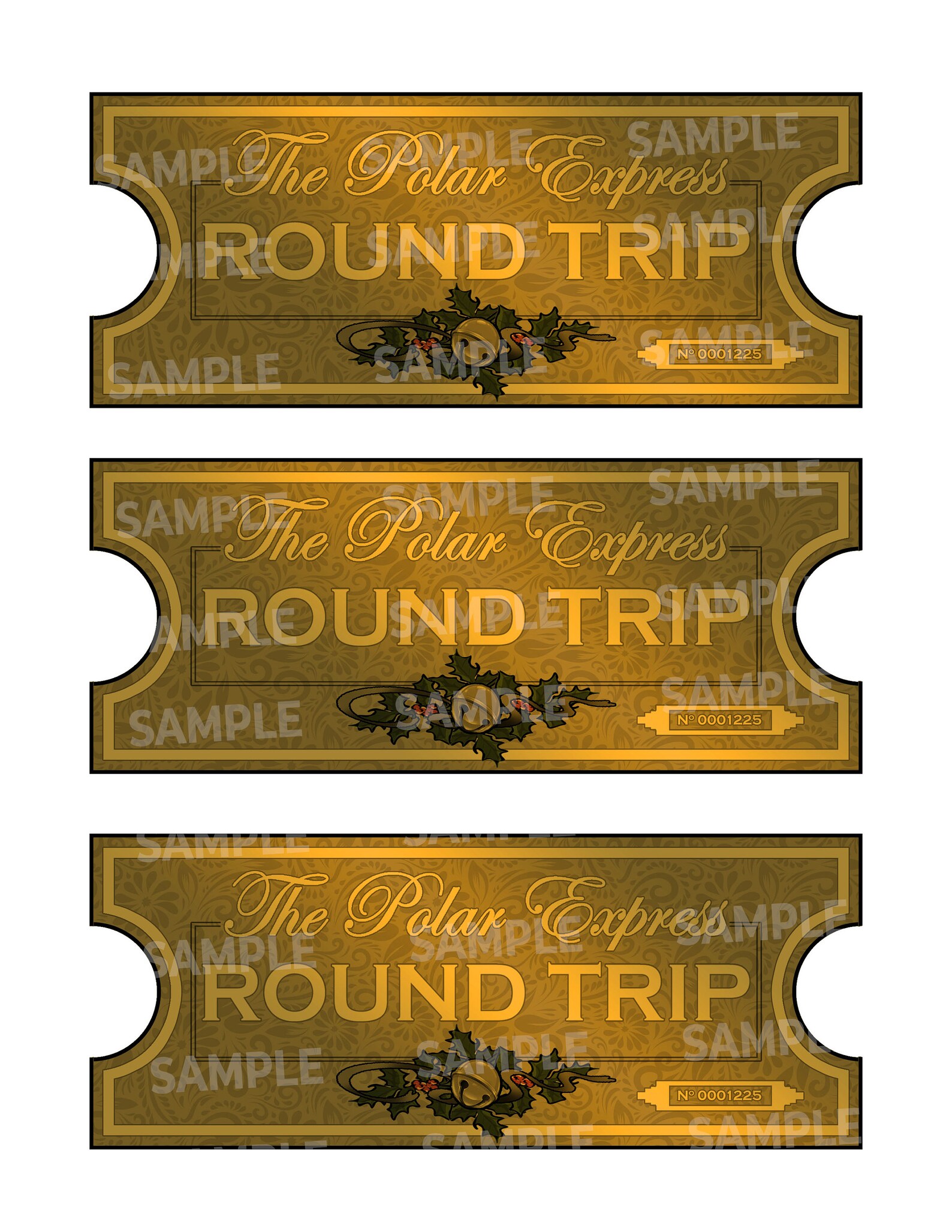 Printable North Pole Stationary Bundle: Polar Express Tickets, Letters ...