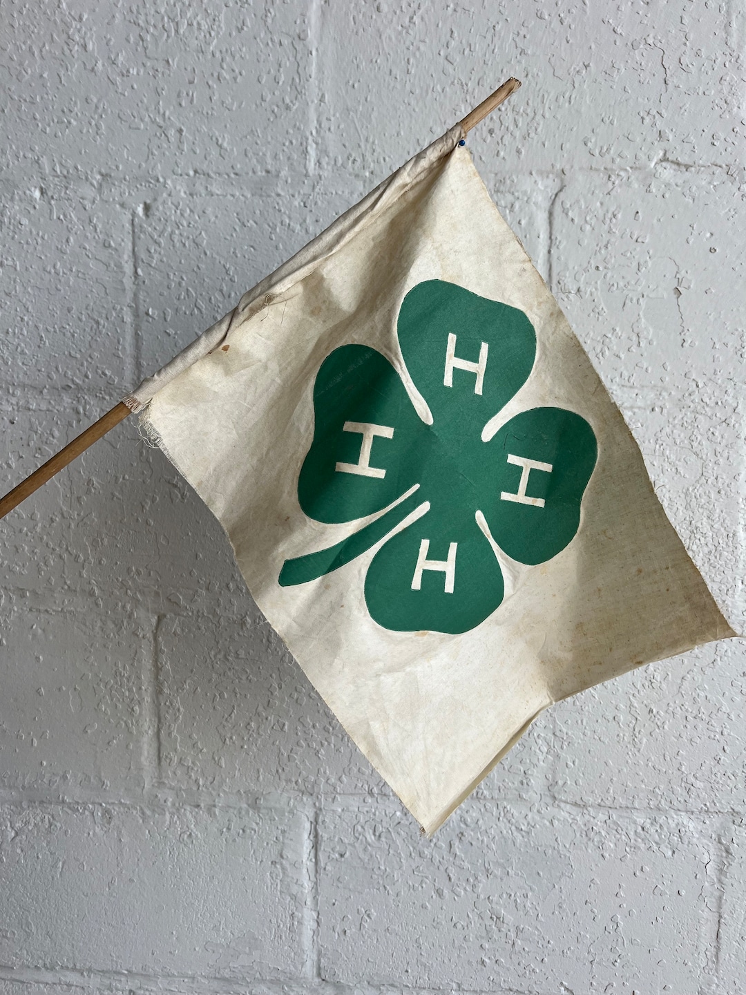 Vintage 4-H Flag 15 X 12 Flag - Etsy